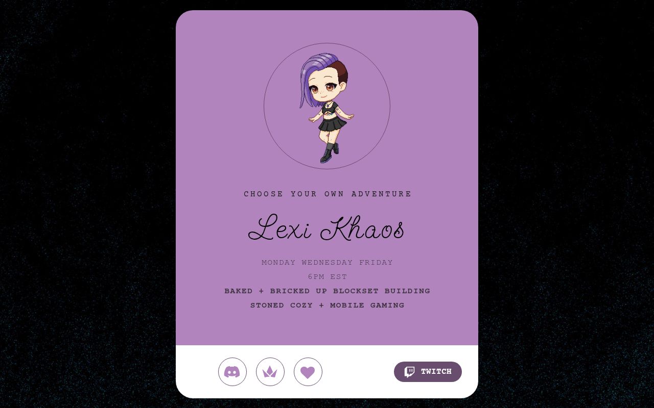 Lexi Khaos | Variety Twitch Streamer